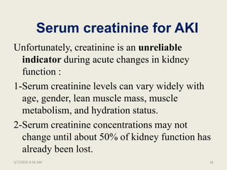 Ngal ,cystatin c versus creatinine clearence as | PPT