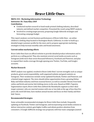 Nga nguyen - CSUF Marketing Portfolio | PDF