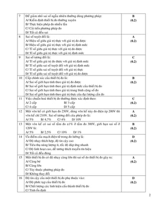 Ngan hang cau_hoi_ktd1 | PDF