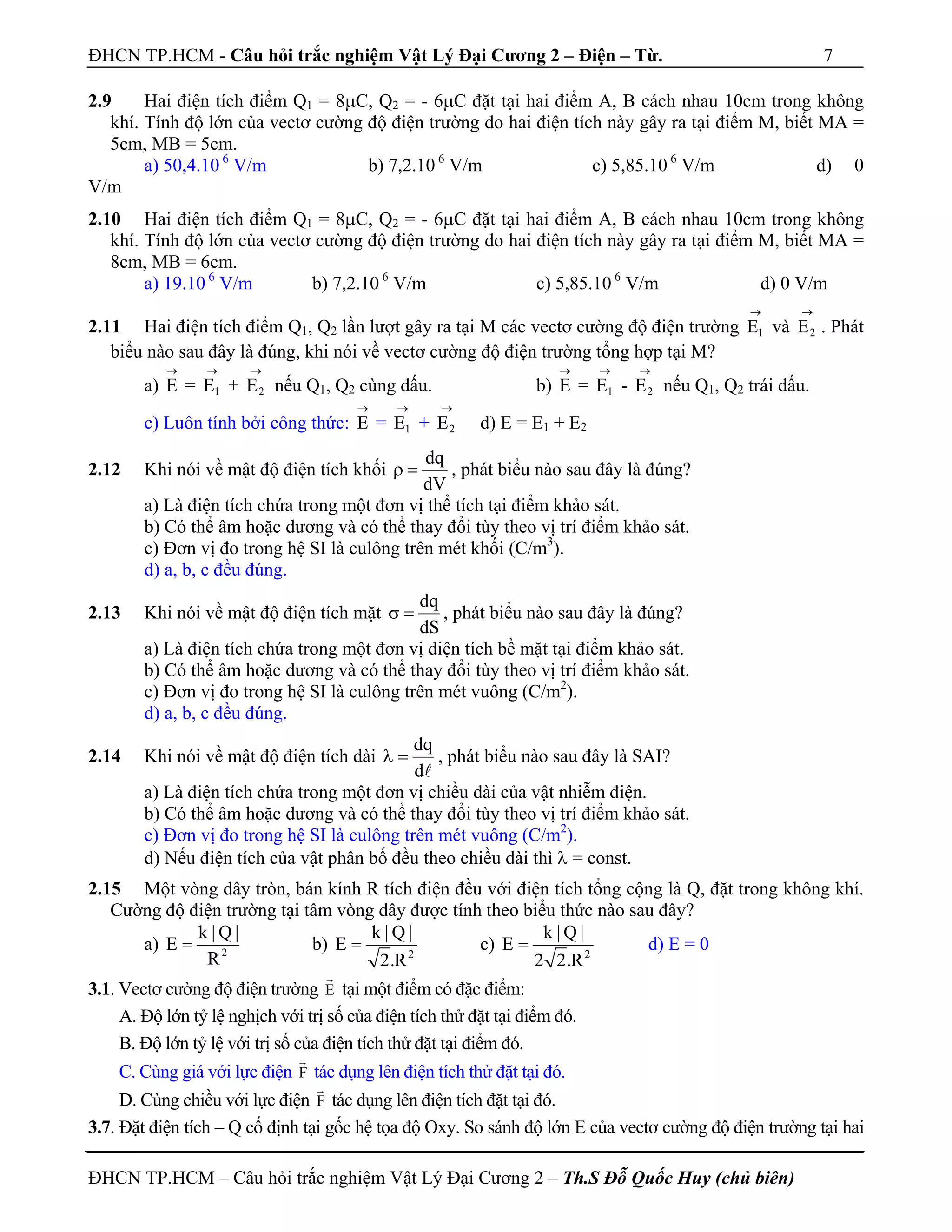 Nganhang trac nghiem ly co dap an | PDF