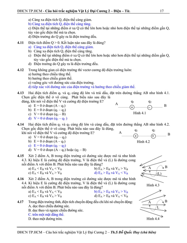 Nganhang trac nghiem ly co dap an | PDF