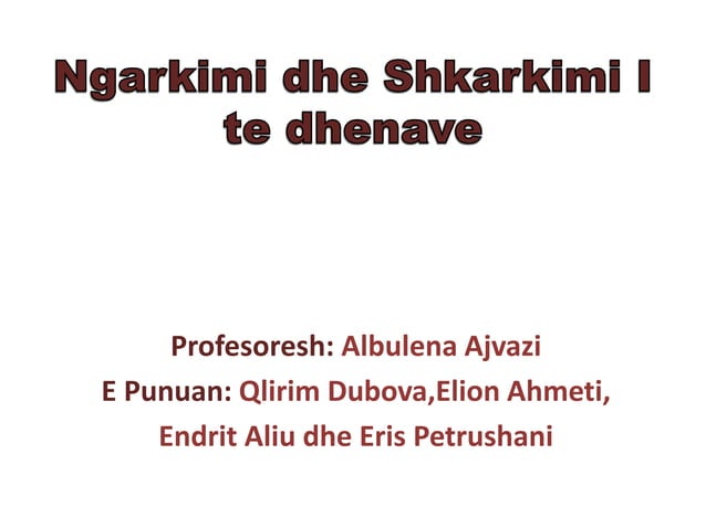 Ngarkimi dhe Shkarkimi i te Dhenave | PPTX