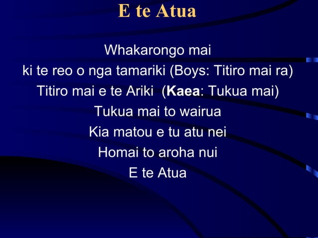 Nga waiata | PPT