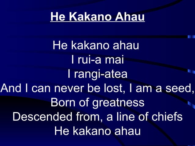 Nga waiata | PPT