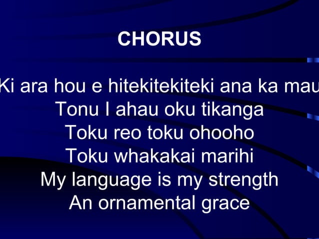 Nga waiata | PPT
