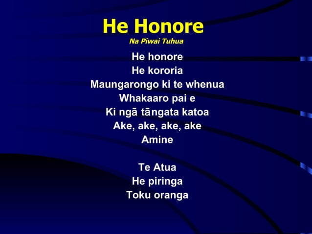 Nga waiata | PPT