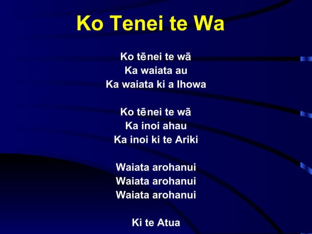 Nga waiata | PPT