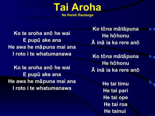 Nga waiata | PPT