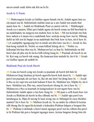 Ngawn bible gospel of john | PDF