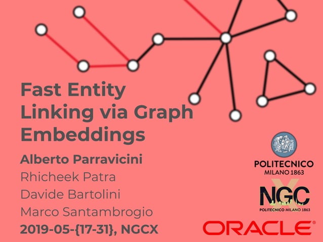 Fast and Accurate Entity Linking via Graph Embedding | PDF | Computer Software and Applications ...