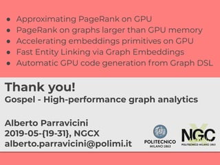Gospel - High-performance heterogeneous architectures for graph ...