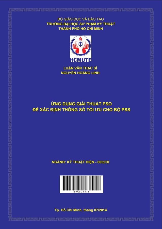 Ứng dụng giải thuật PSO để xác định thông số tối ưu cho bộ PSS | PDF