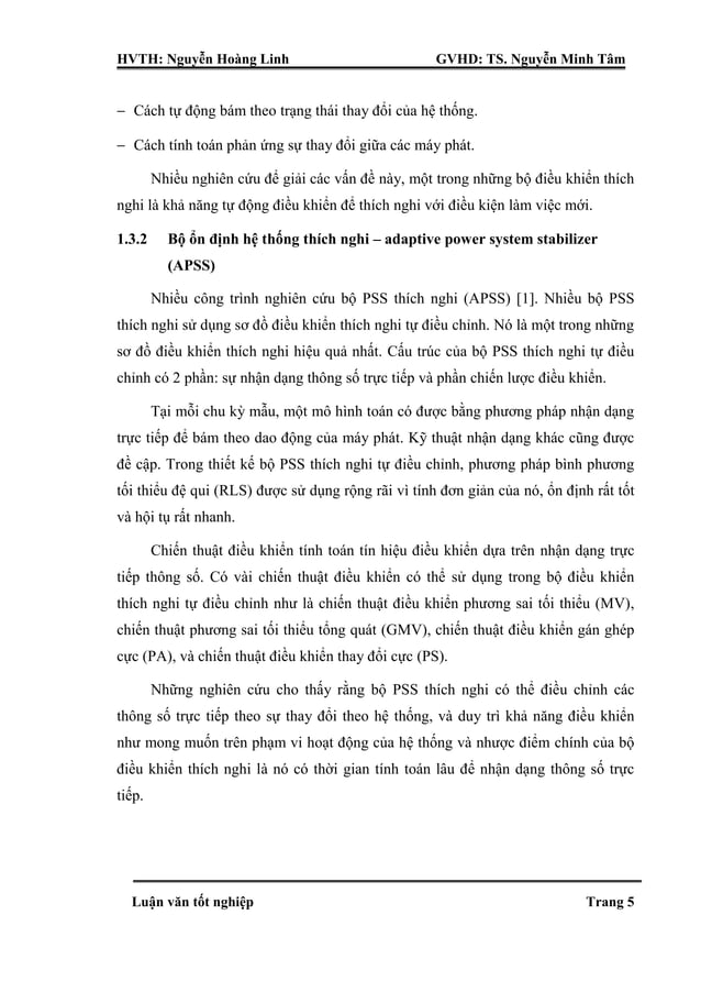 Ứng dụng giải thuật PSO để xác định thông số tối ưu cho bộ PSS | PDF