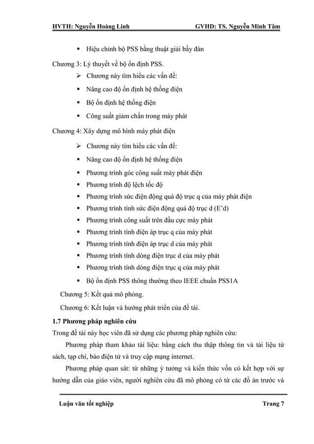 Ứng dụng giải thuật PSO để xác định thông số tối ưu cho bộ PSS | PDF