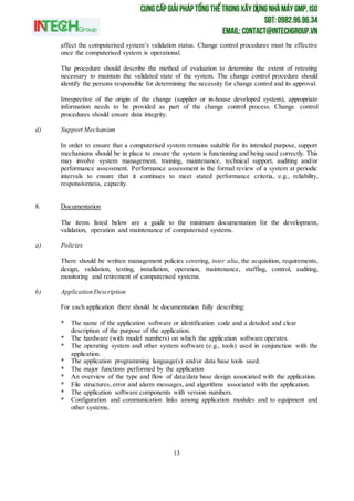 Tiêu chuẩn GLP - OECD trong quản lý hệ thống vi tính | PDF