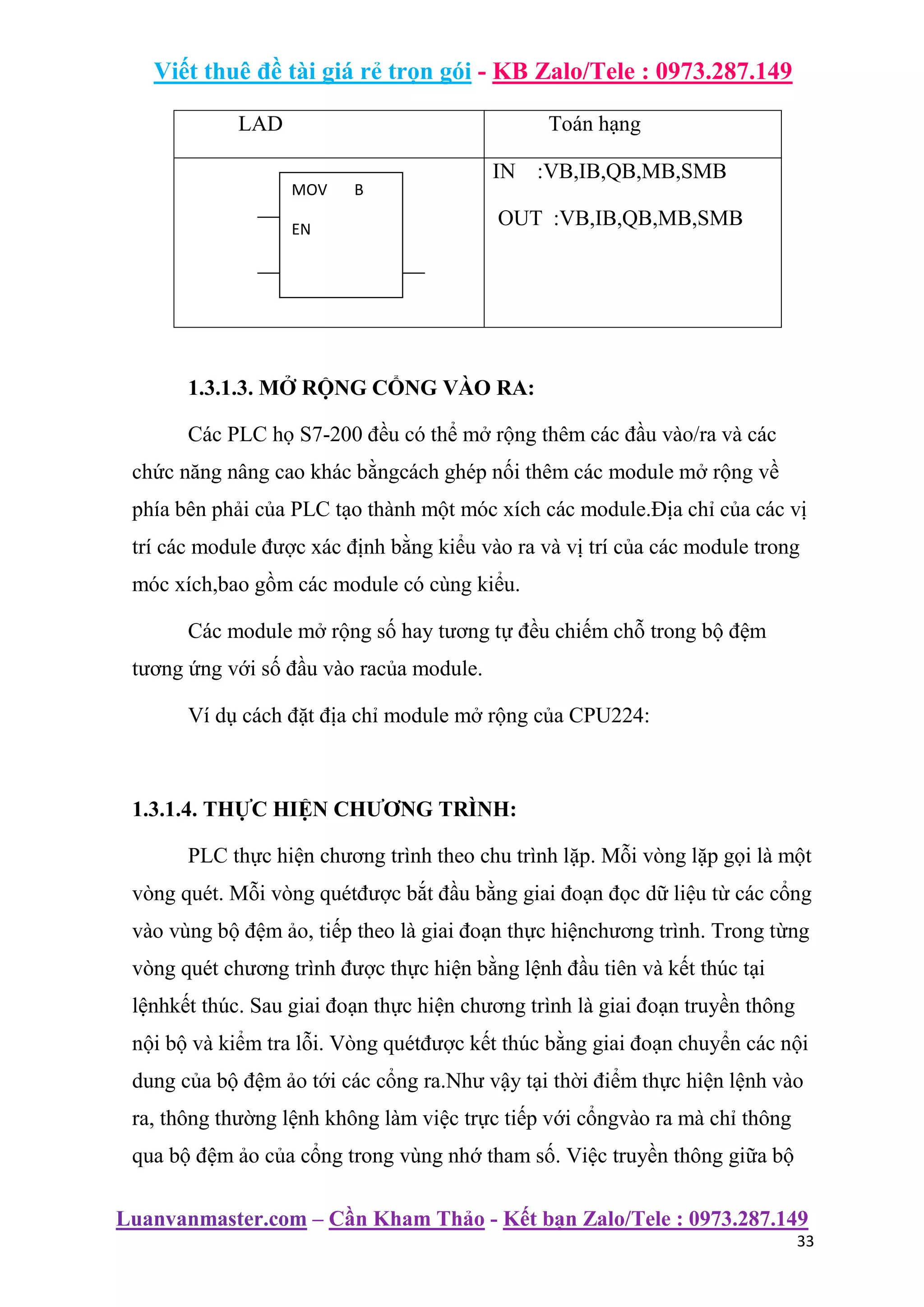 Ứng dụng PLC S7 200 đo, điều khiển và cảnh báo nhiệt độ trong lò với giải đo [ 0 – 1200 ]°C.docx
