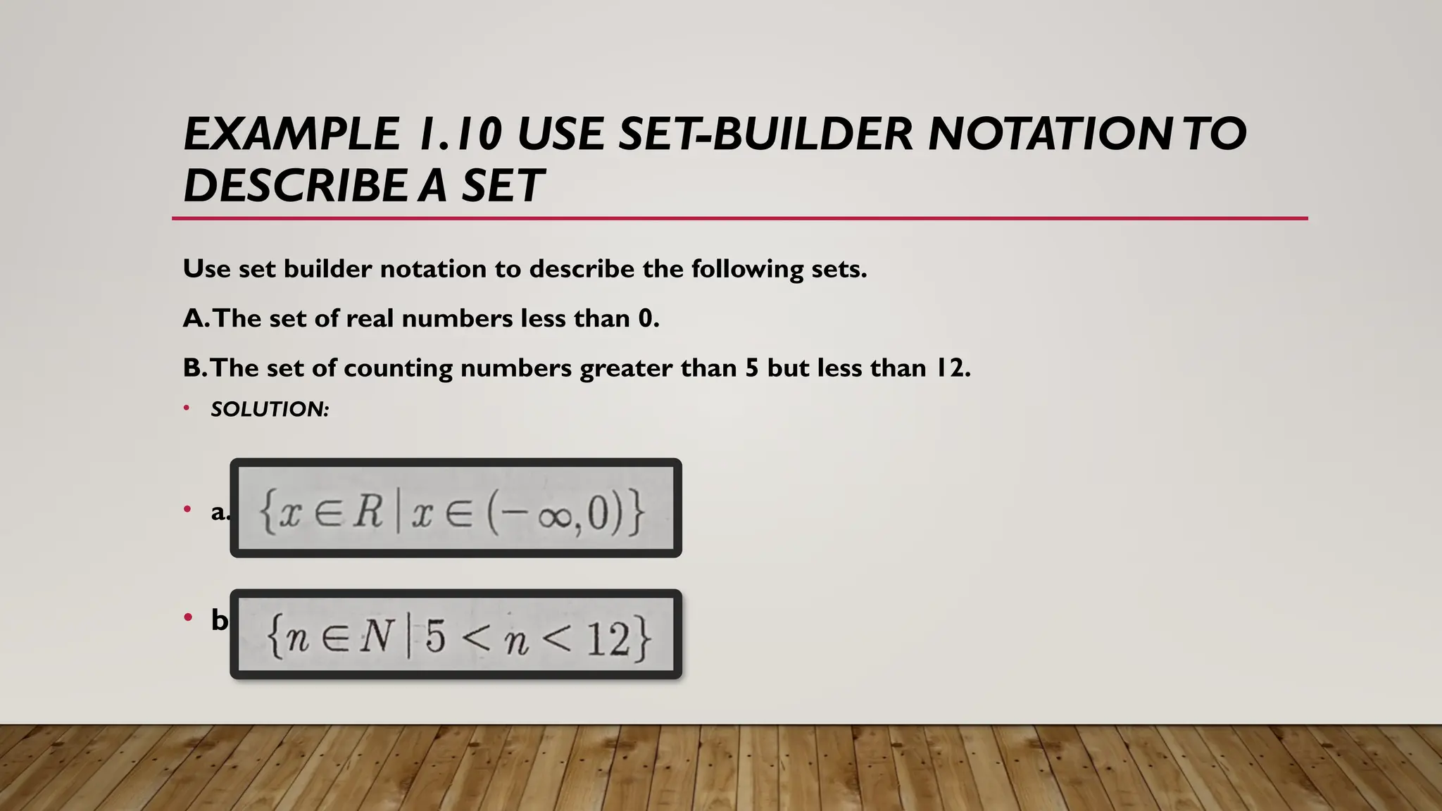 Interval Notation To Define Sets, Well Defined Sets, Empty Set | PPTX