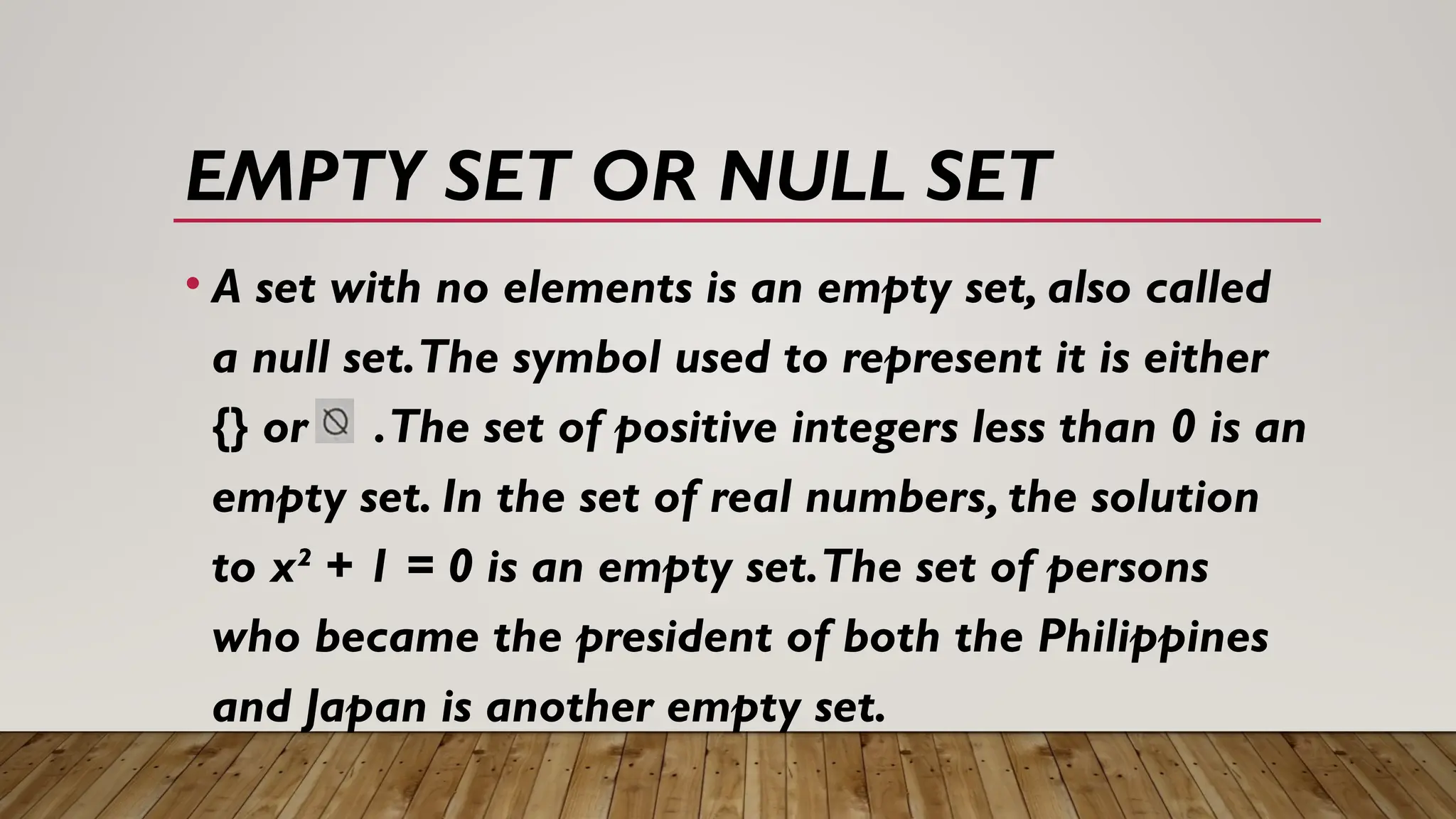 Interval Notation To Define Sets, Well Defined Sets, Empty Set | PPTX