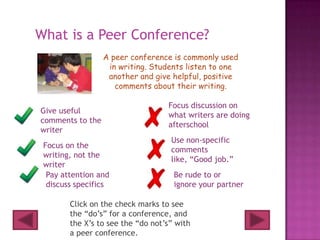 Ngeorge peer conference how to | PPT