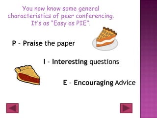 Ngeorge peer conference how to | PPT