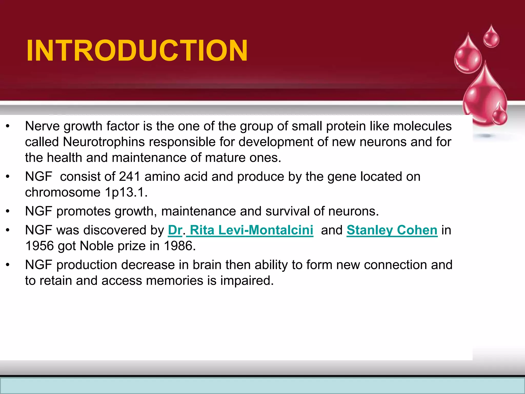 Nerve growth factor (NGF) Signalling pathways. | PPTX | Brain and ...