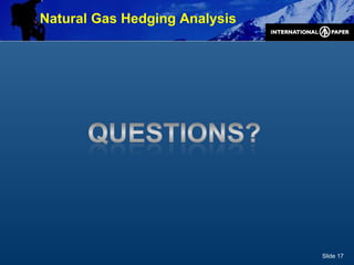 Natural Gas Hedging Presentation | PPT