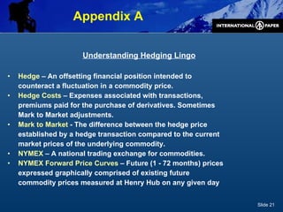 Natural Gas Hedging Presentation | PPT
