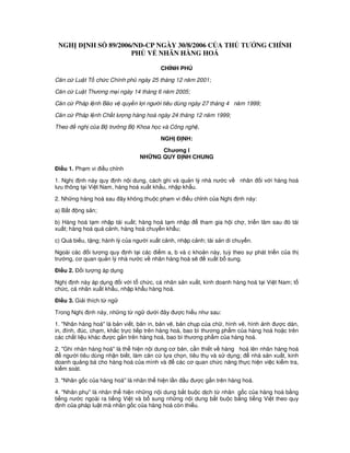 Nghị định 89-2006 ghi nhận hoàng hóa - kiemnghiemphanbon.com