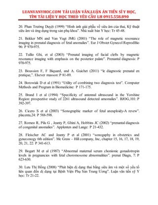 Nghien cuu chan doan va xu tri thai nhi bi cac di tat moi vom mieng tai ...