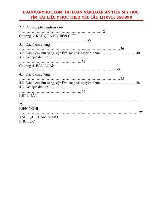 Nghien cuu dac diem lam sang, can lam sang va ket qua dieu tri di vat duong an | DOCX