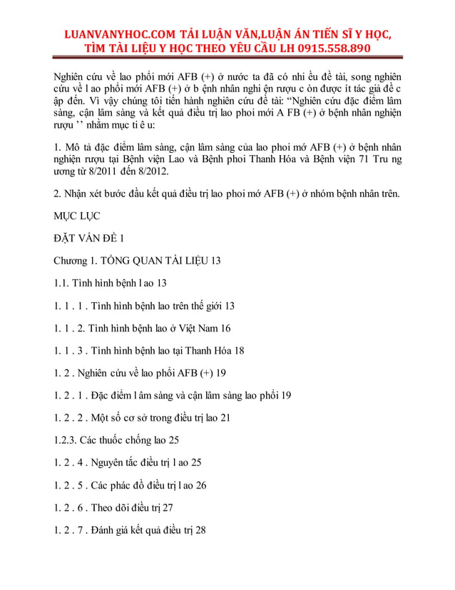 Nghien cuu dac diem lam sang, can lam sang va ket qua dieu tri lao phoi moi afb | PDF
