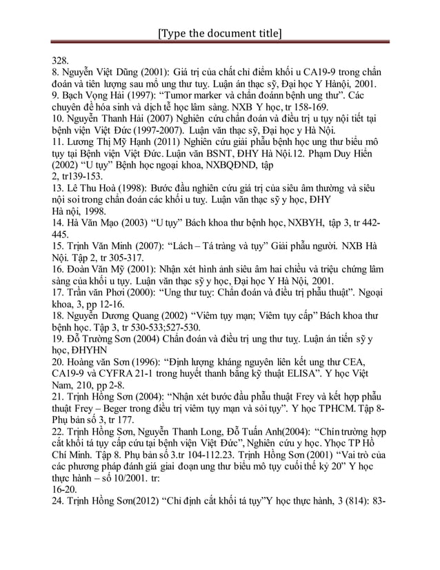 Nghien cuu dac diem lam sang, can lam sang va ket qua phau thuat ung thu bieu mo than duoi tuy | PDF