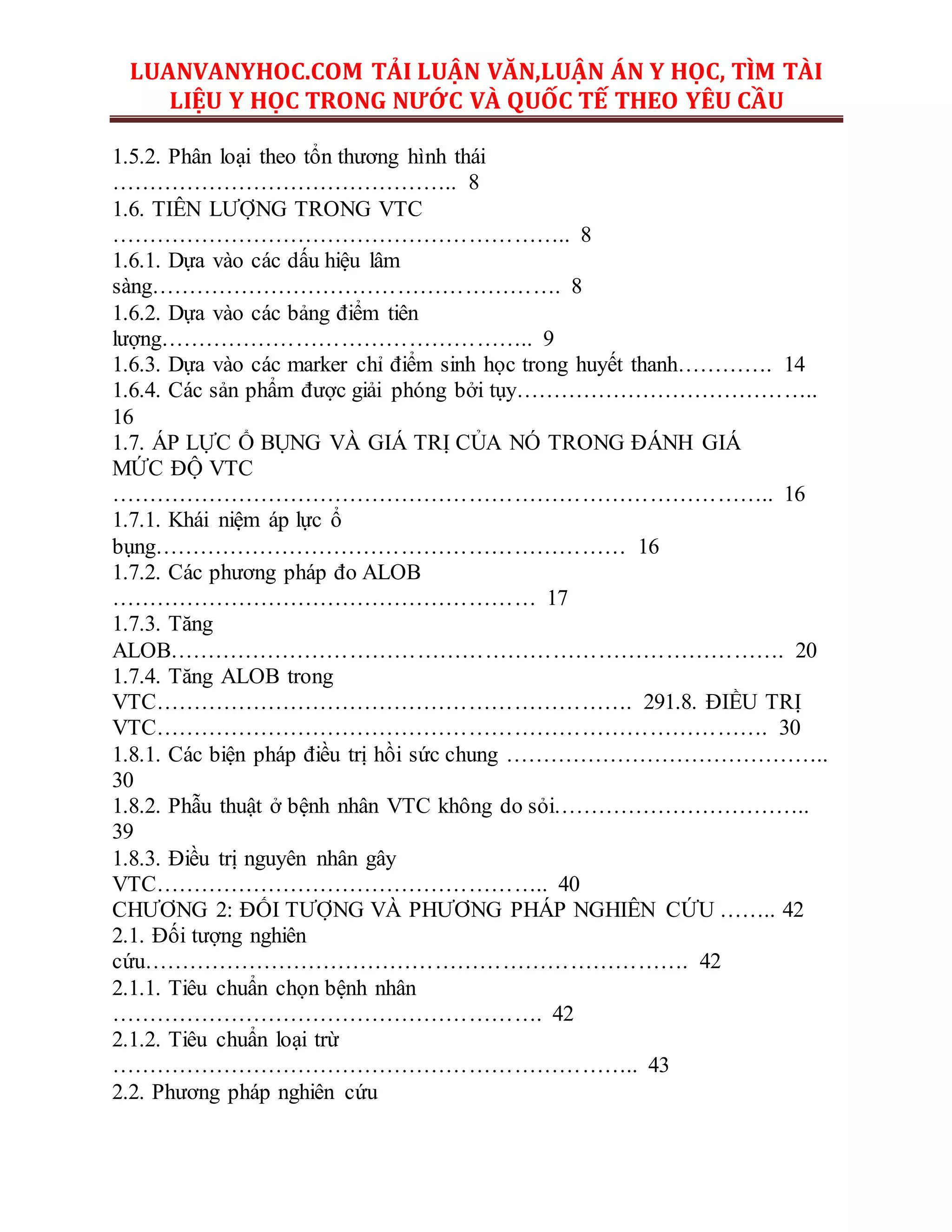 Nghien cuu gia tri cua ap luc o bung trong phan loai muc do nang o benh ...
