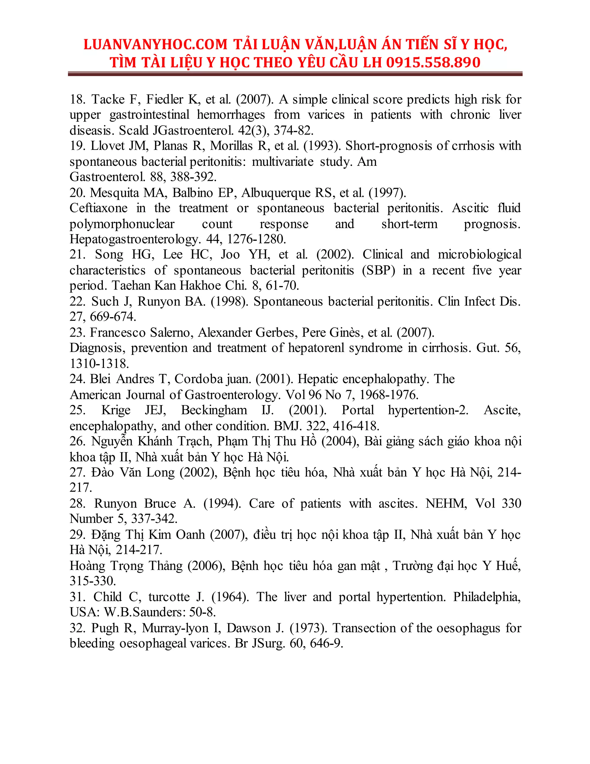 Nghien cuu gia tri cua chi so meldna trong tien luong benh nhan xo gan child pugh c | PDF