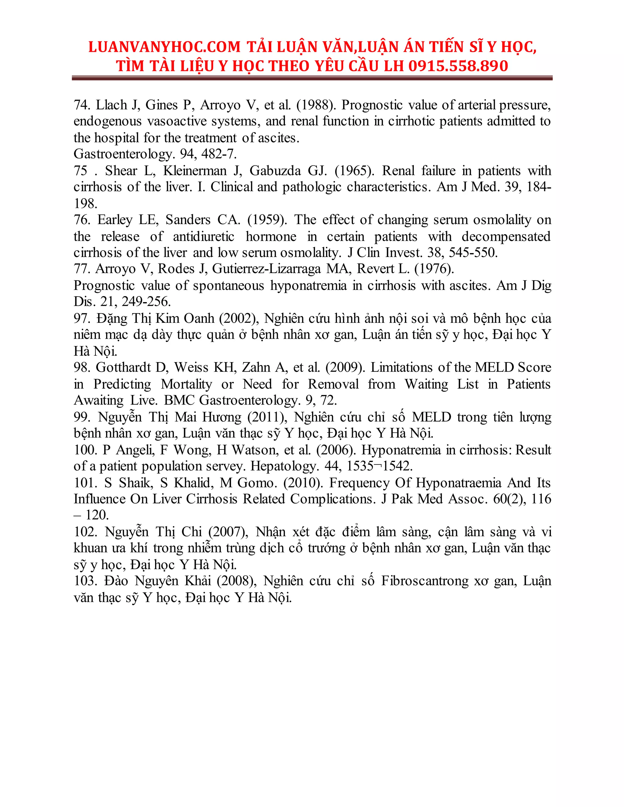 Nghien cuu gia tri cua chi so meldna trong tien luong benh nhan xo gan child pugh c | PDF