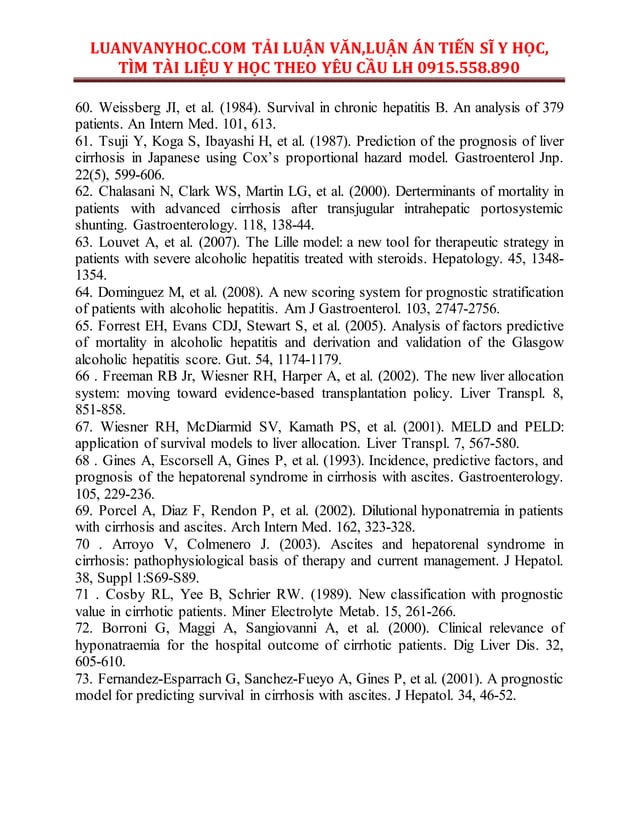Nghien cuu gia tri cua chi so meldna trong tien luong benh nhan xo gan child pugh c | PDF