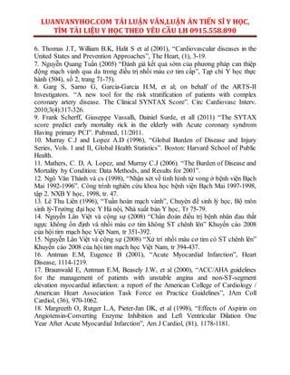 Nghien cuu gia tri thang diem syntax lam sang trong tien luong benh nhan hoi chung dong mach ...