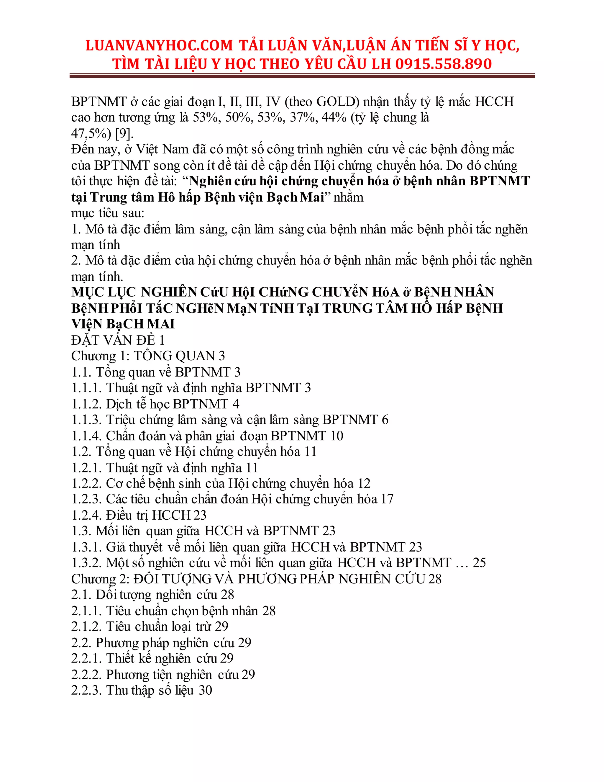 Nghien cuu hoi chung chuyen hoa o benh nhan benh phoi tac nghen man tinh | PDF