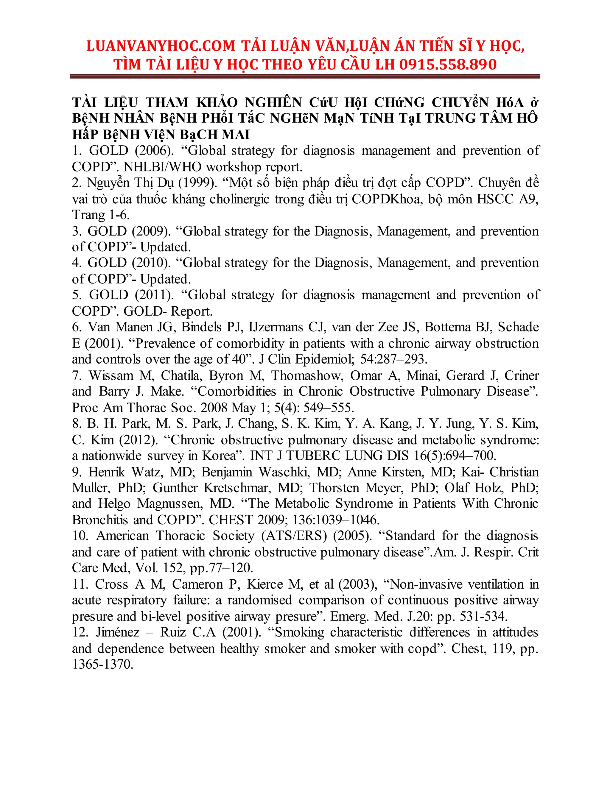 Nghien cuu hoi chung chuyen hoa o benh nhan benh phoi tac nghen man tinh | PDF