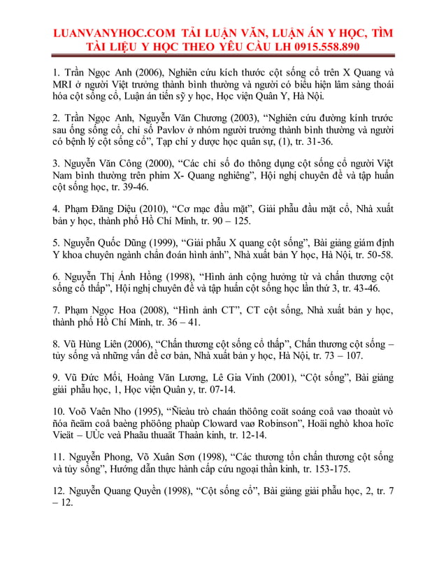 Nghien cuu mot so dac diem giai phau cot song co doan c3 c7, ung dung trong phau thuat cot song ...