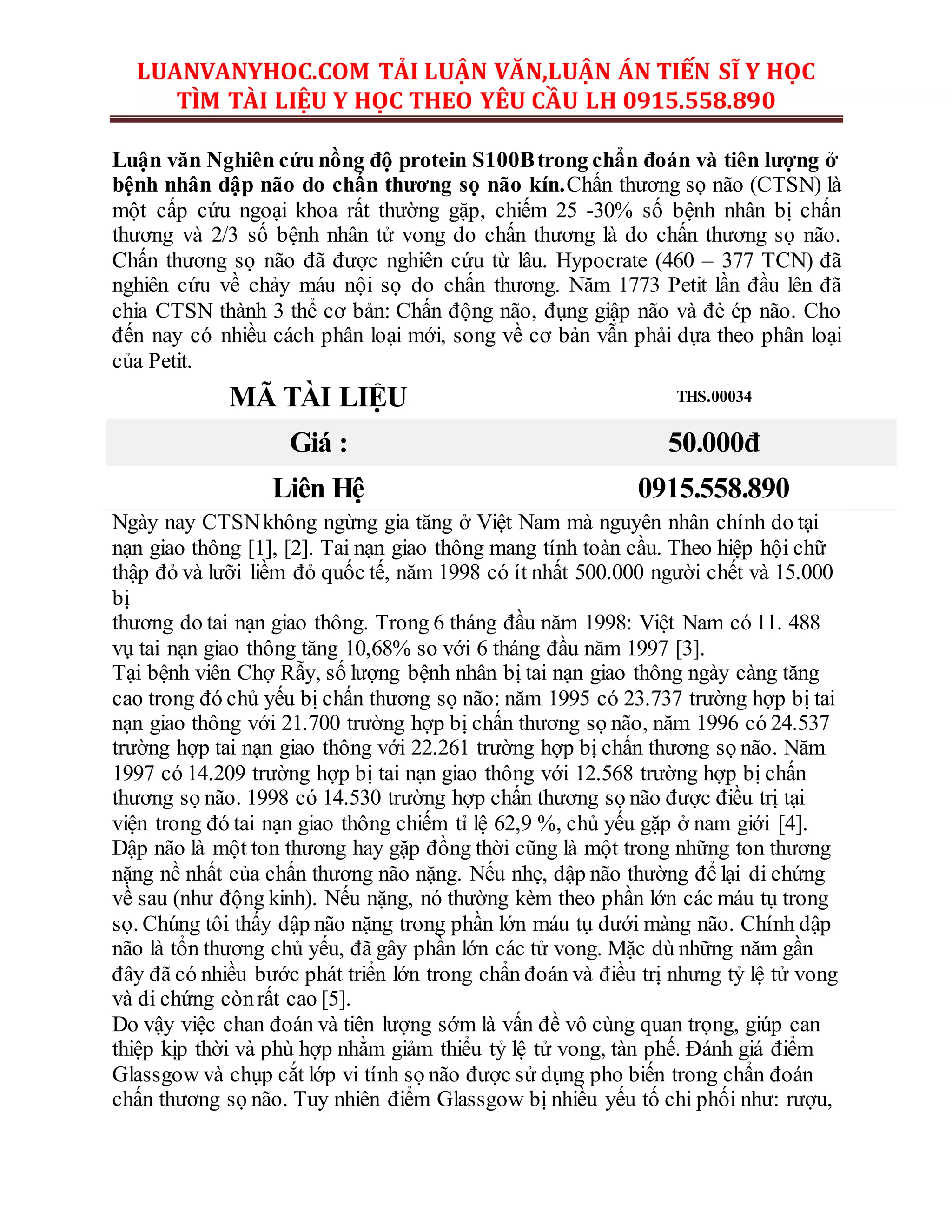 Nghien cuu nong do protein s100b trong chan doan va tien luong o benh ...