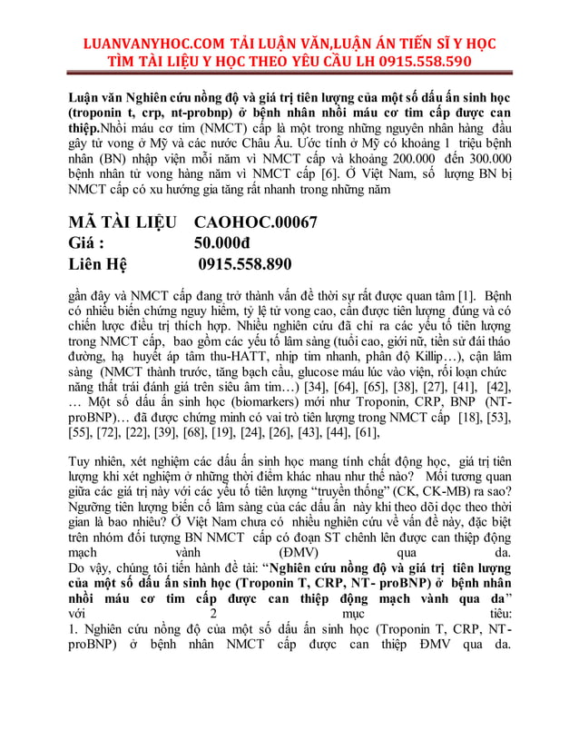 Nghien cuu nong do va gia tri tien luong cua mot so dau an sinh hoc | DOCX