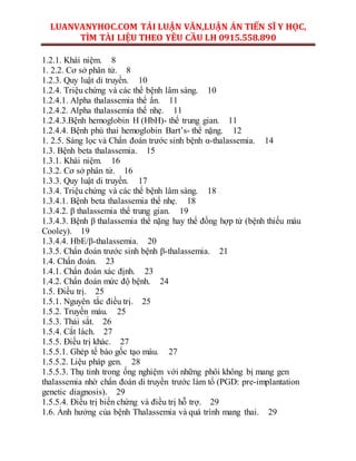 Nghien cuu sang loc benh thalassemia o phu nu co thai den kham va dieu tri | PDF