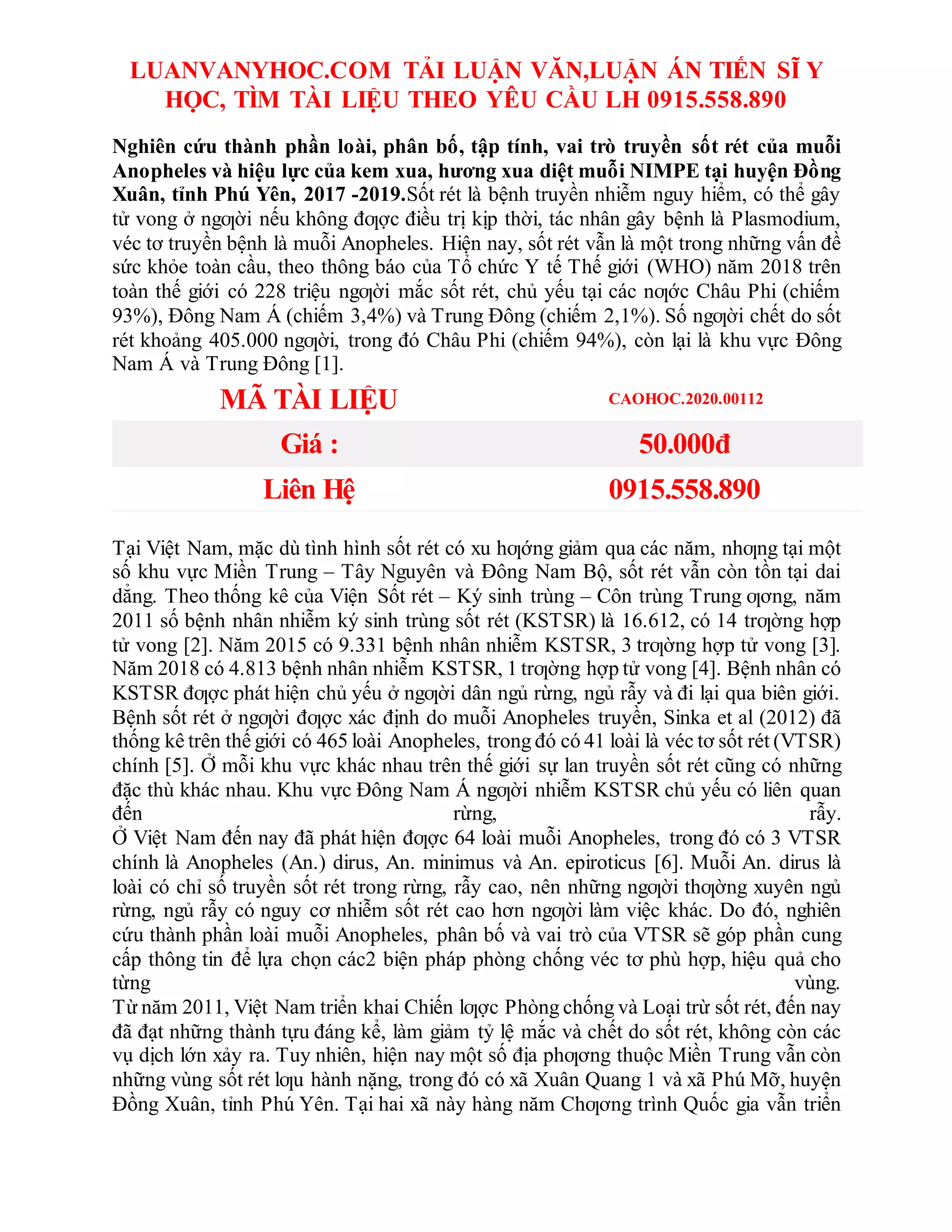 Nghien cuu thanh phan loai, phan bo, tap tinh, vai tro truyen sot ret ...