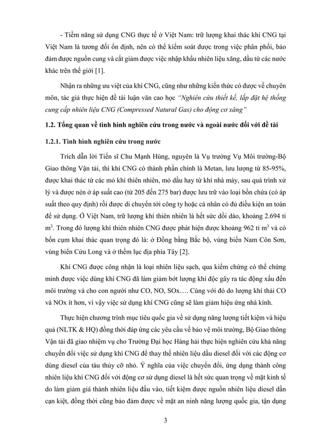 Nghien cuu thiet ke, lap dat he thong cung cap nhien lieu CNG (Compressed Natural Gas) cho dong ...