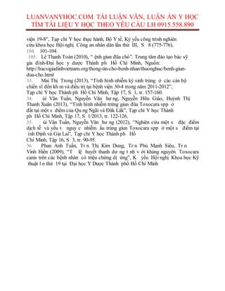 Nghien cuu thuc trang, mot so yeu to nguy co nhiem au trung giun dua ...