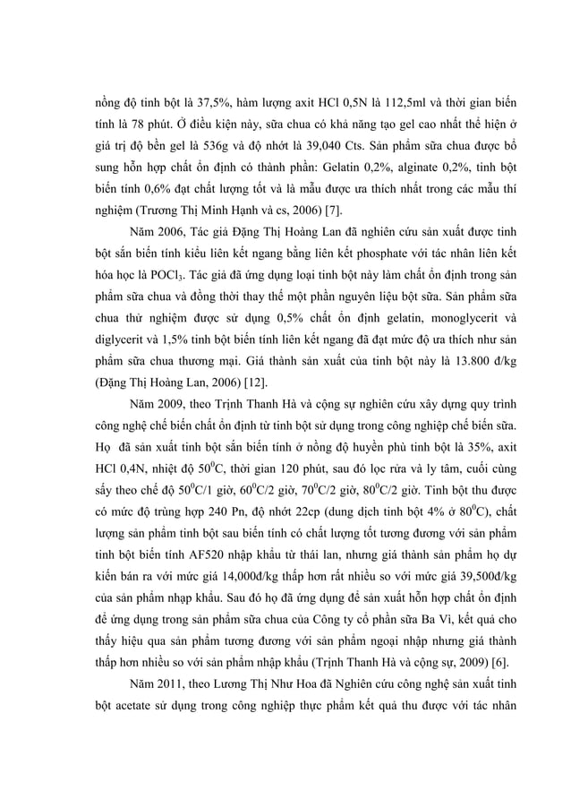 Nghiên cứu biến tính tinh bột dong riềng và tinh bột ngô bằng phương pháp acetyl hóa và ...