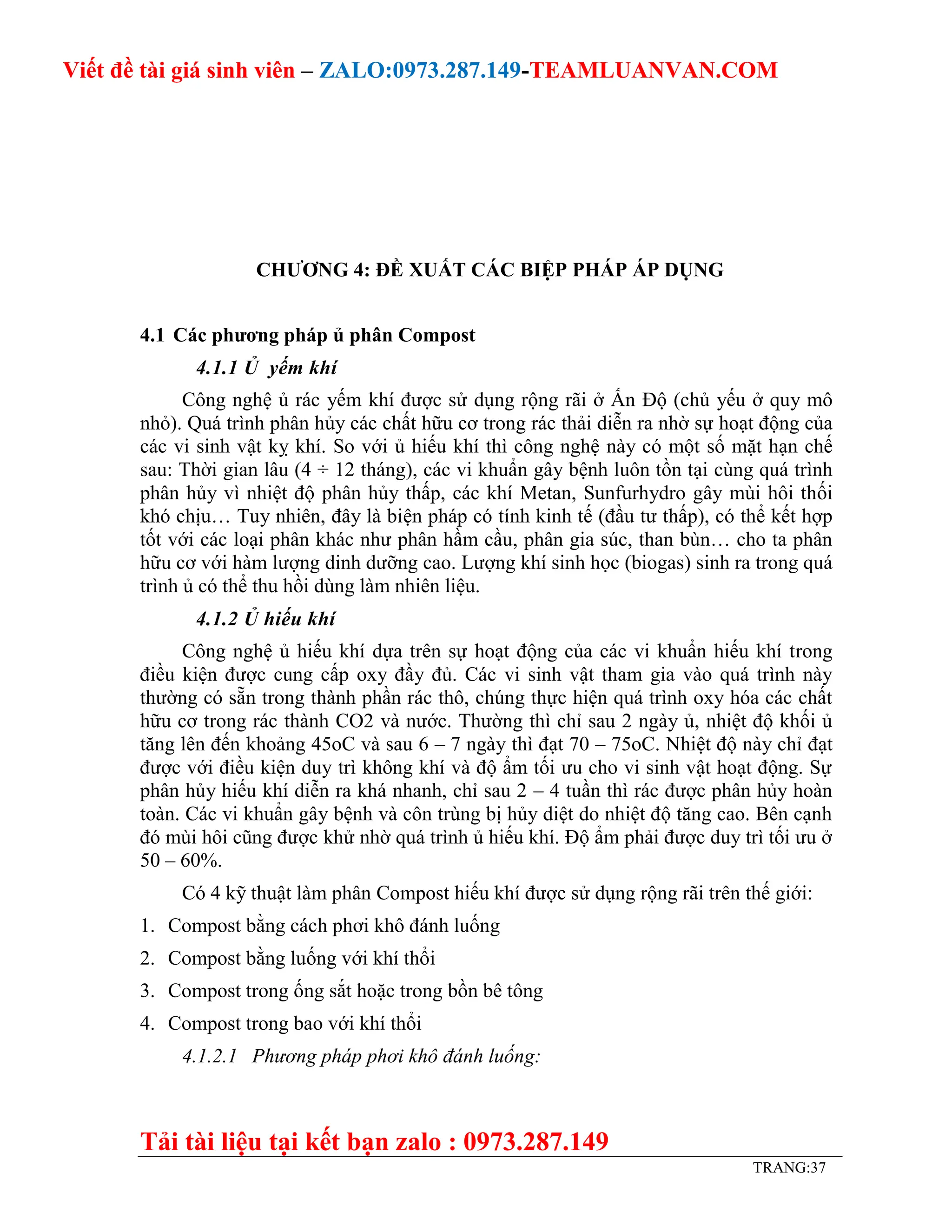 Nghiên cứu công nghệ sản xuất phân compost từ chất thải rắn sinh hoạt hữu cơ và đề xuất công ...