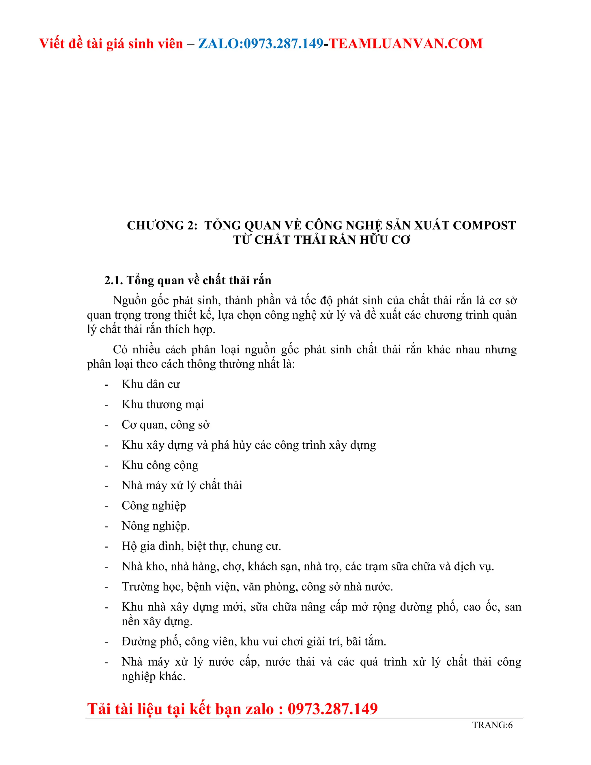 Nghiên cứu công nghệ sản xuất phân compost từ chất thải rắn sinh hoạt hữu cơ và đề xuất công ...