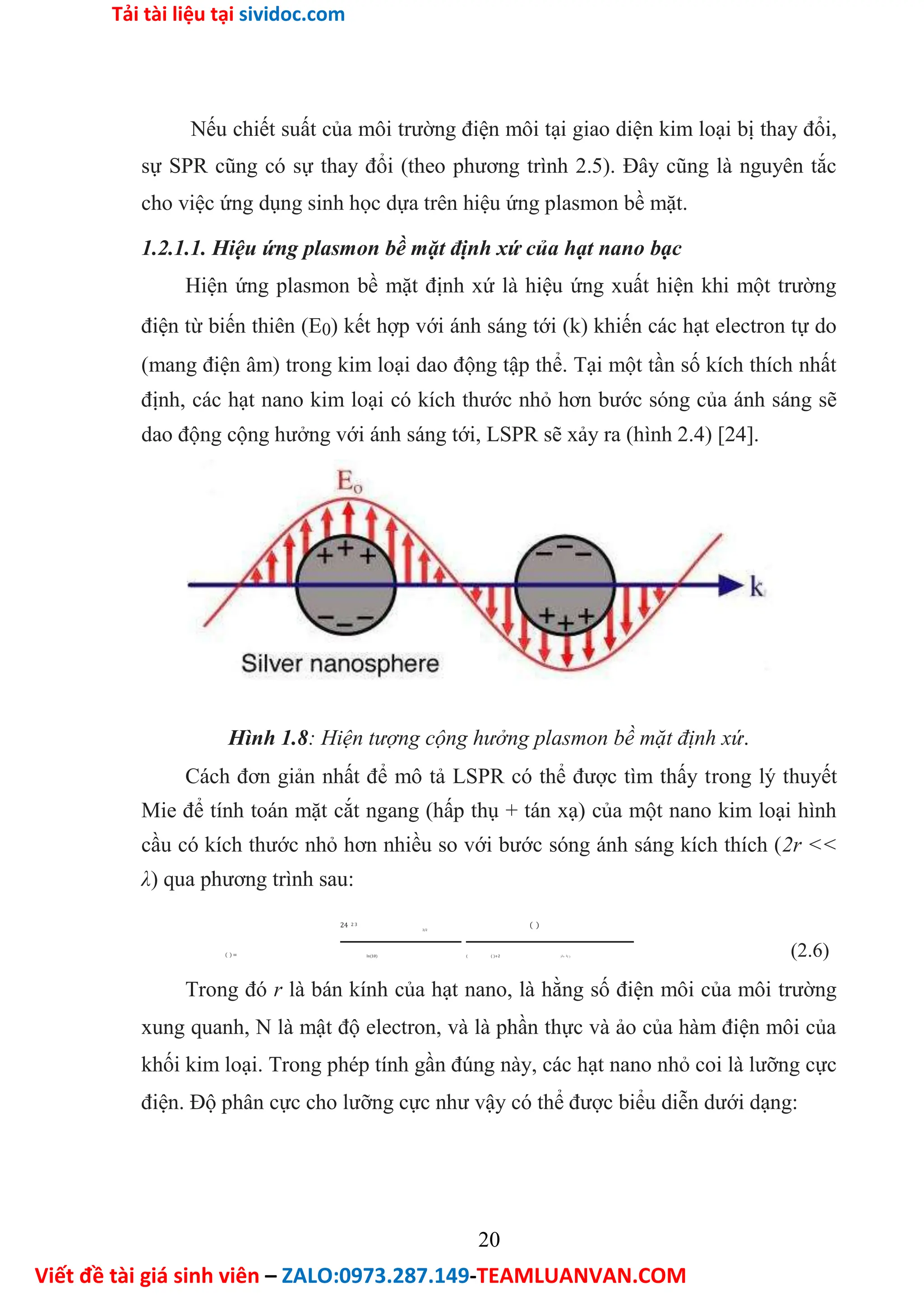 Nghiên Cứu Hiệu Ứng Cộng Hưởng Plasmon Bề Mặt Định Xứ Của Các Hạt Nano Bạc Được Tổng Hợp Bằng ...